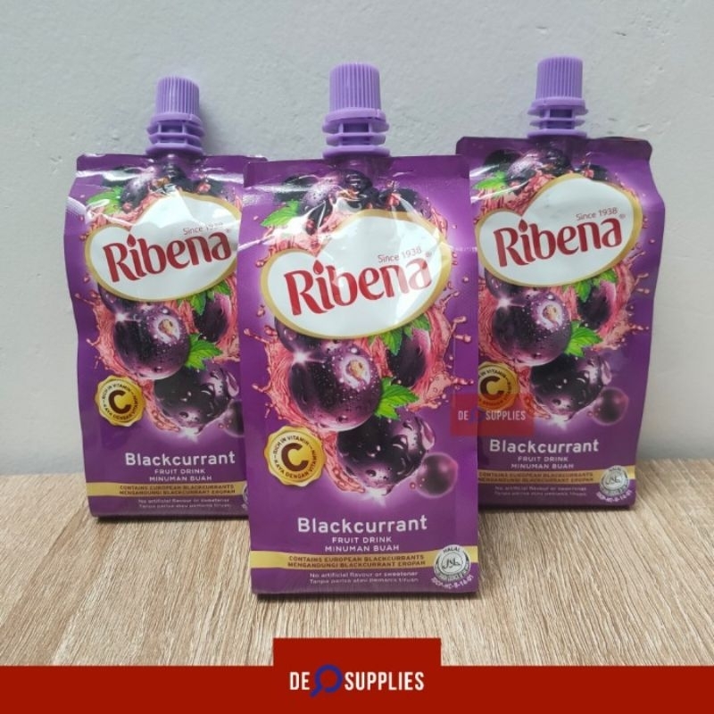 Jual Ribena Blackcurrant Drink 330ml - Minuman Buah Anggur Fruit Pouch ...