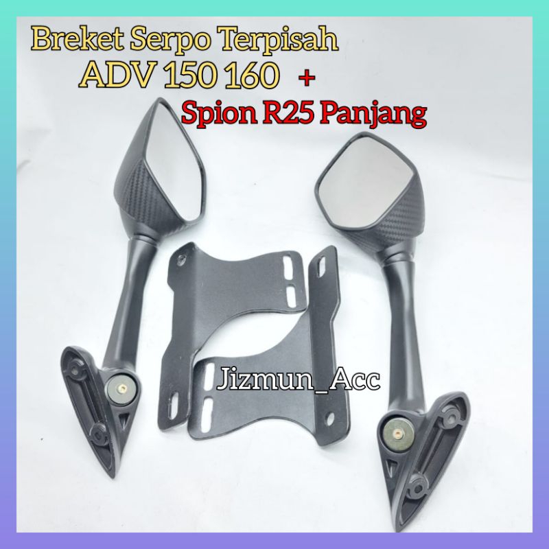 Jual Breket Dudukan Spion R25 ADV 150 ADV 160 Pakai Spion R25 NINJA ...