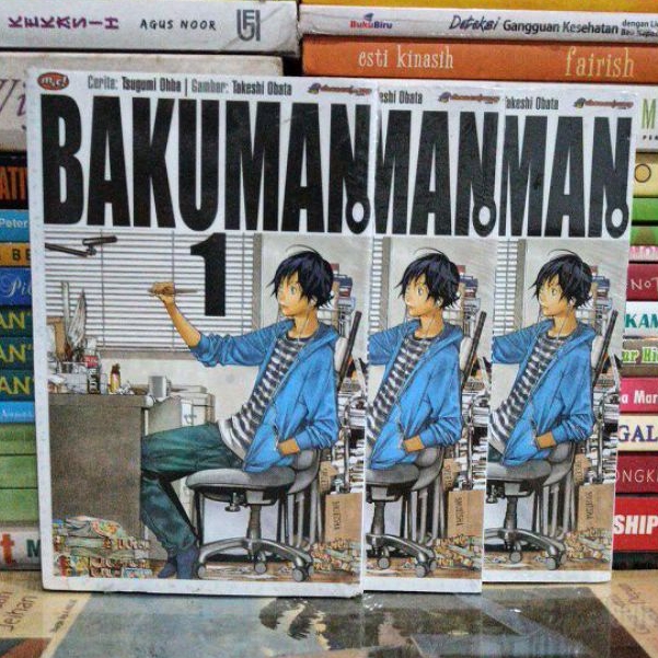 Jual KOMIK ORIGINAL BAKUMAN VOLUME 1 TSUGUMI OHBA TAKESHI OBATA KOMIK BARU DISEGEL | Shopee ...