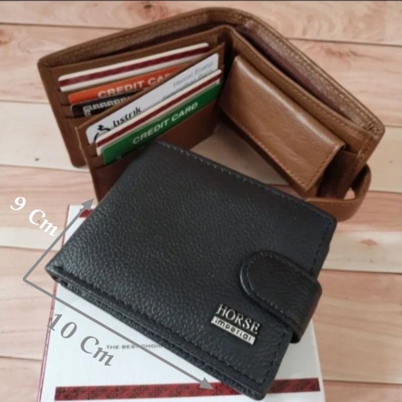 Jual DOMPET KULIT ORIGINAL HORSE IMPERIAL/Dompet Lipat Kulit Kancing ...