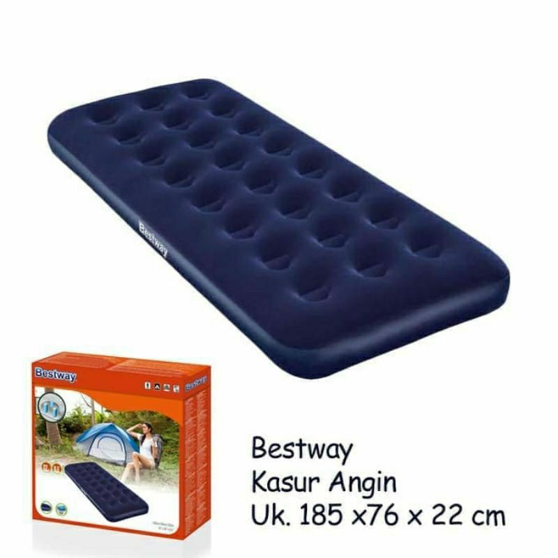 Jual Kasur Tiup SINGLE 67000 Bestway 185x76x22cm/ Kasur Angin Pompa ...