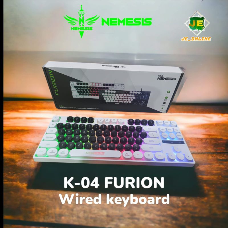 Jual NYK FURION K-04/K04 TKL MEMBRANE KEYBOARD | Shopee Indonesia