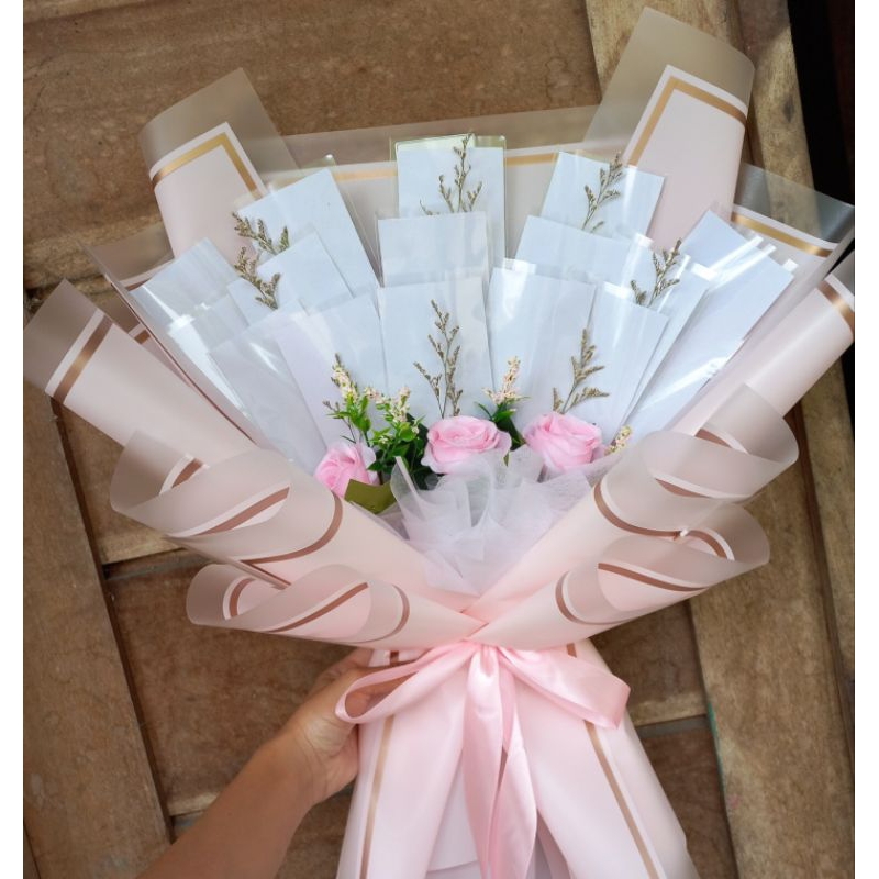 Jual buket uang kosongan plus bunga | Shopee Indonesia