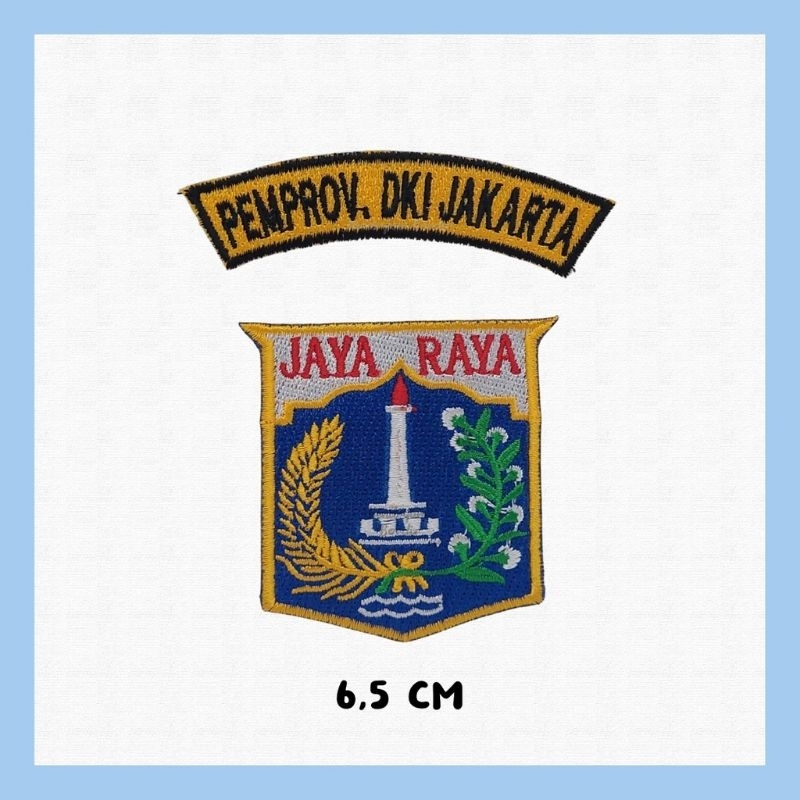 Jual emblem Jaya raya/emblem pemprov dki jakarta/badge pemprov dki ...