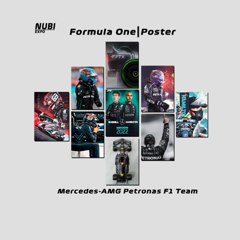 Jual Poster Hiasan Dinding Mercedes-AMG Petronas F1 Team A4 *9 | Wall ...