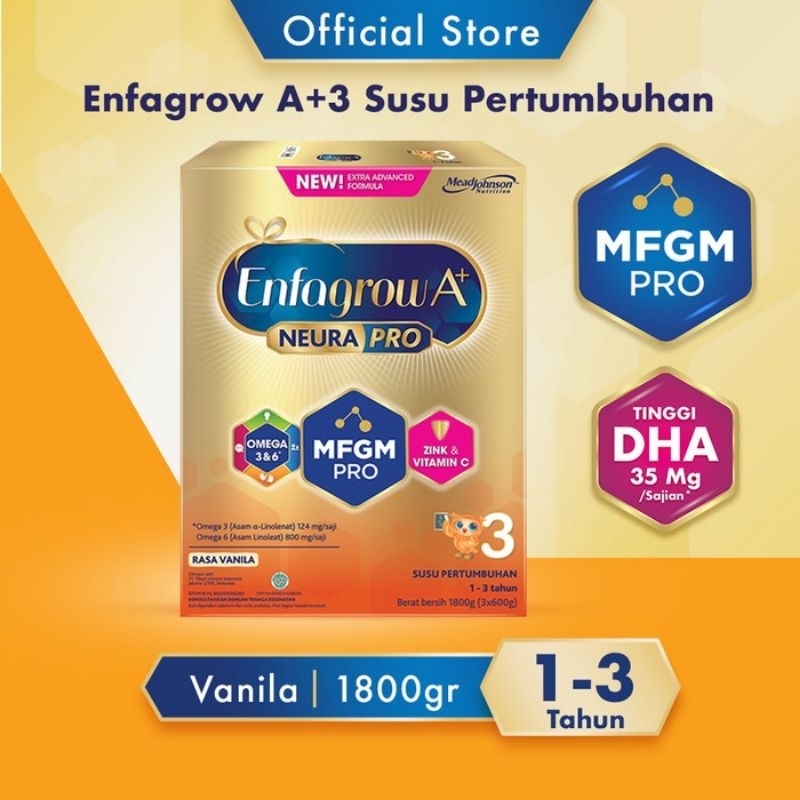 Jual Enfagrow A+3 Vanila 1800g | Shopee Indonesia