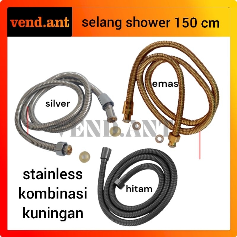Jual selang shower stainless / selang flexibel shower | Shopee Indonesia