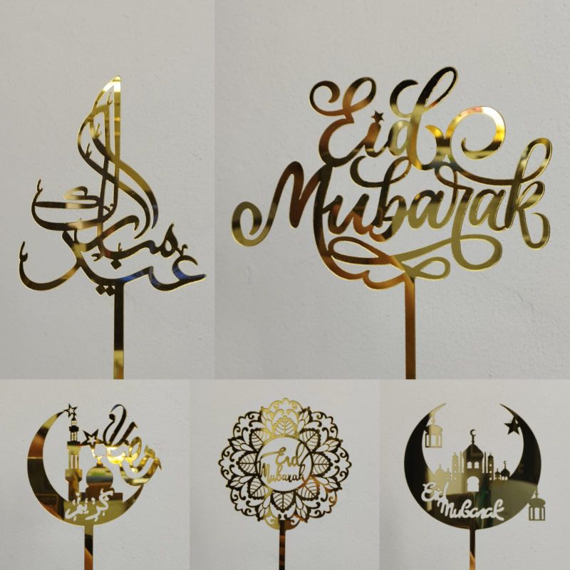 Jual Topper Eid Mubarak, Topper Ramadhan, Topper Lebaran, Hiasan Kue ...