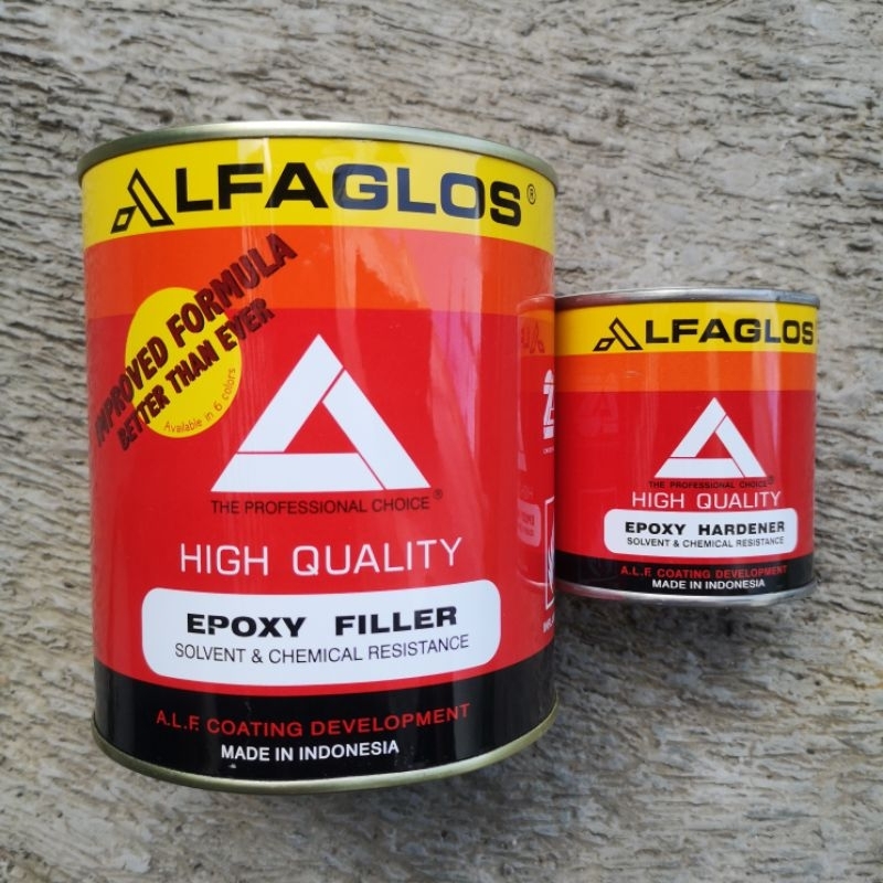 Jual Epoxy Filler Hardener Alfaglos 1100 gr | Shopee Indonesia