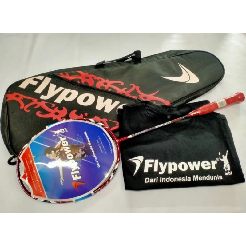 Jual Raket Bulutangkis Flypower Tornado 800 Original & Li-Ning bladex ...