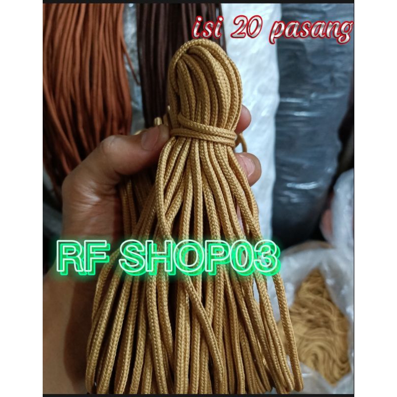 Jual (PAKET 20 PASANG) GROSIR GUDANG TALI SEPATU GEPENG/TALI PIPIH ISI ...