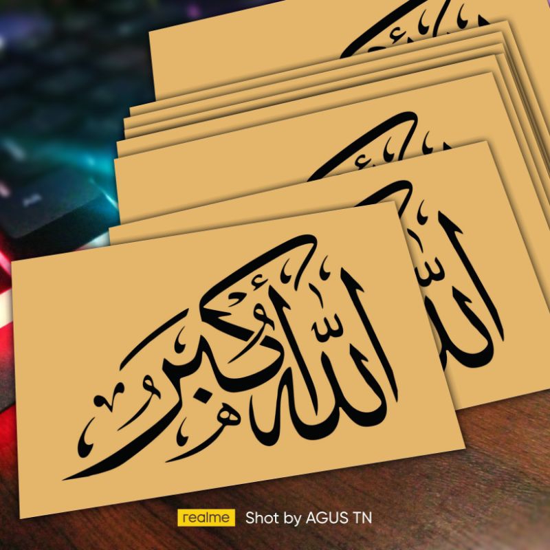 Jual STIKER ALLAHU AKBAR STIKER KALIGRAFI ARAB STICKER CUTTING | Shopee ...