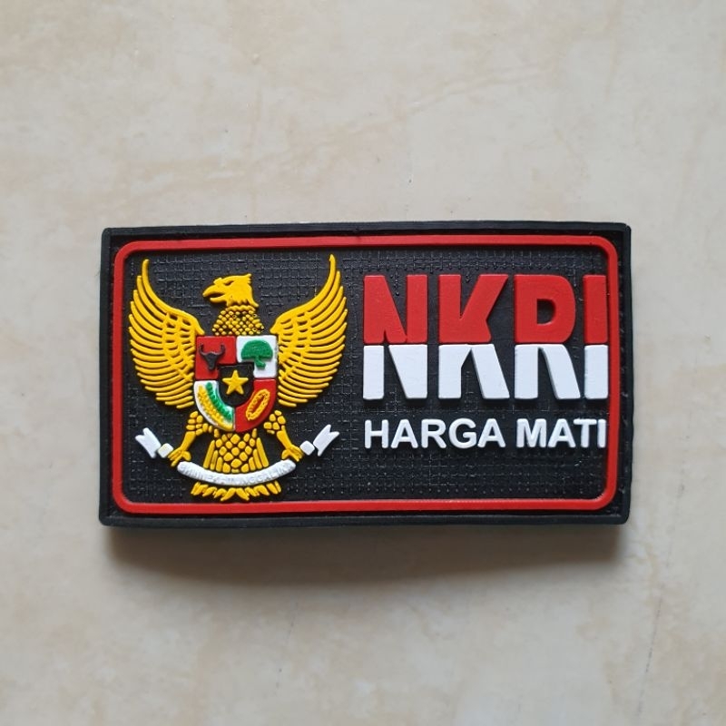 Jual patch rubber logo garuda indonesia - nkri - tempelan emblem karet ...