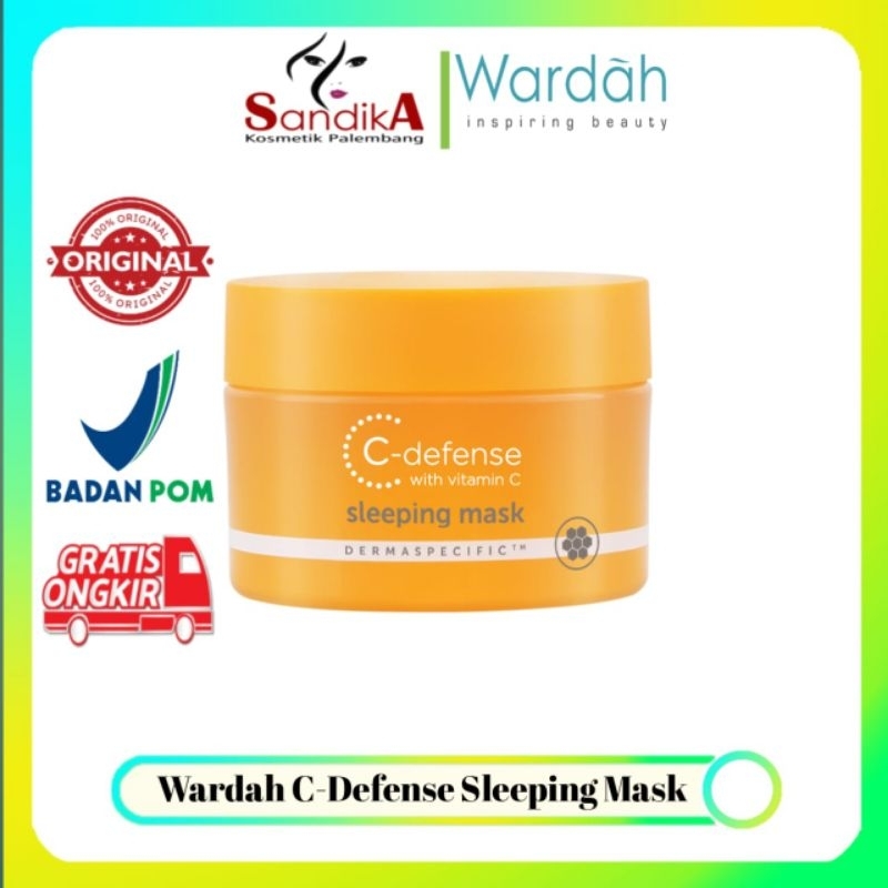 Jual Wardah C Defense Sleeping Mask 30g (100% Original) | Shopee Indonesia