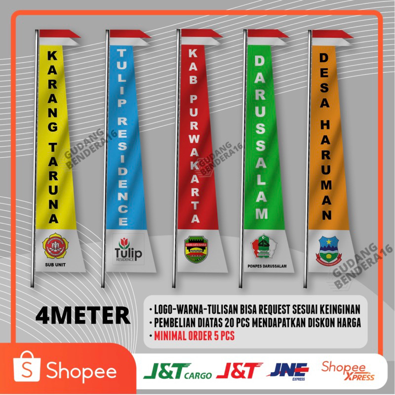 Jual UMBUL UMBUL CUSTOM PANJANG 4 METER | Shopee Indonesia