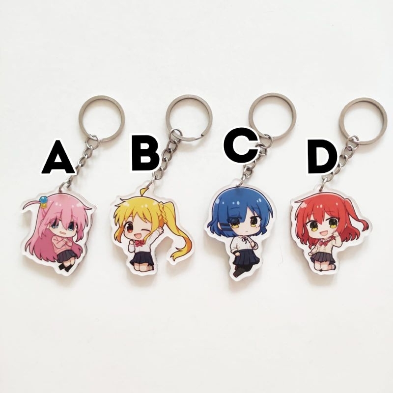 Jual Keychain Anime Bocchi the Rock 3 Gotou Hitori Yamada Ryou Ijichi ...