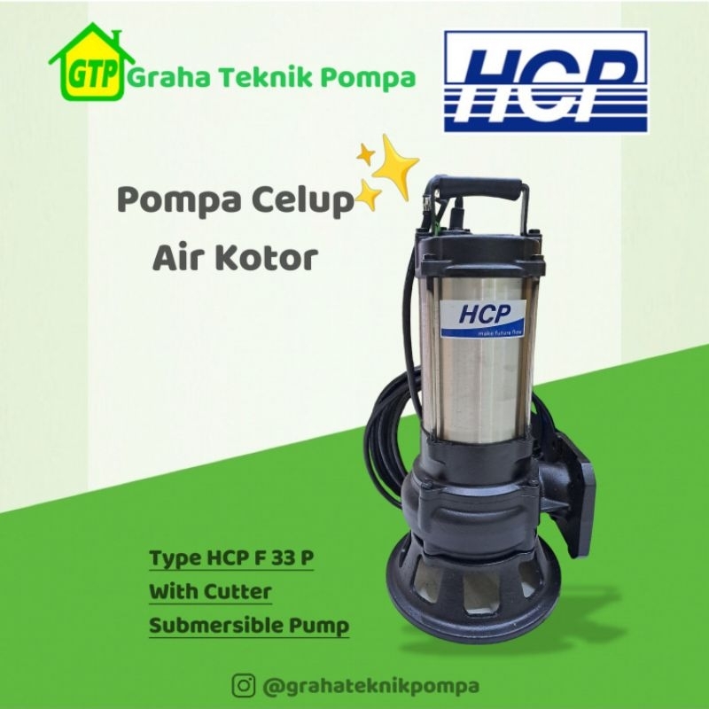 Jual HCP FN 33 P with Cutter Pompa Celup Air Kotor | Shopee Indonesia