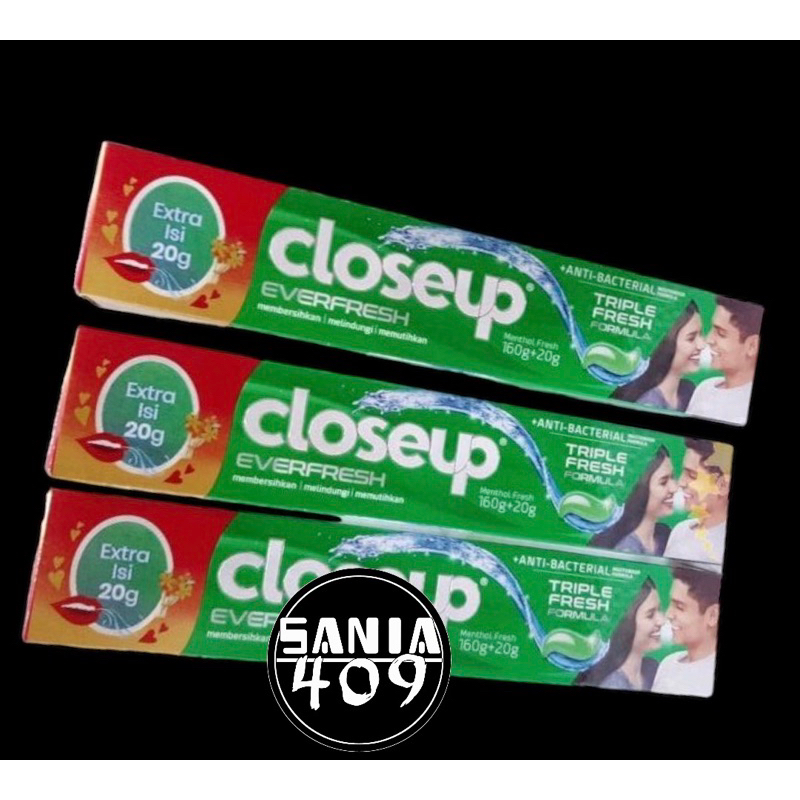 Jual CLOSEUP Menthol Fresh 160gr + 20gr | Shopee Indonesia