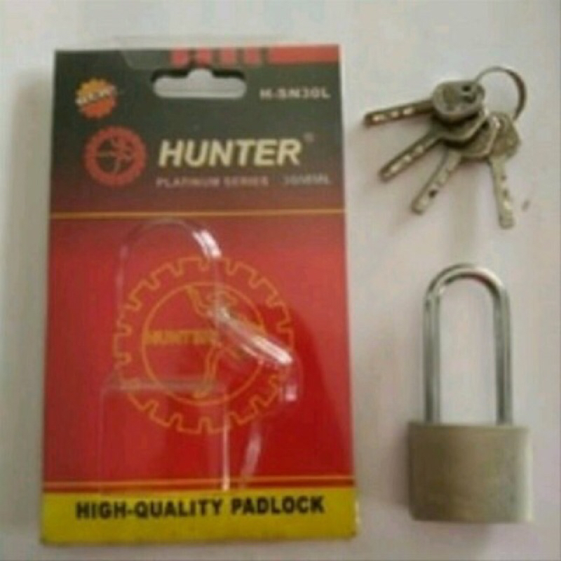 Jual GEMBOK HUNTER BERBAGAI UKURAN / GEMBOK PUTIH LEHER PENDEK PANJANG ...