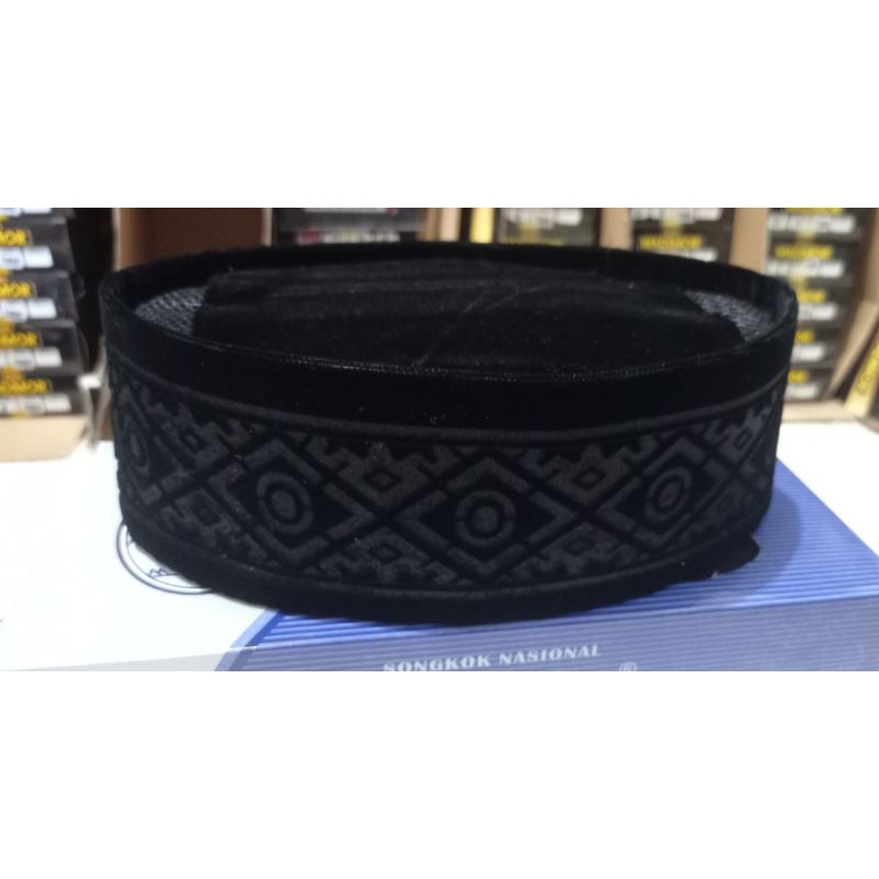 Jual Kopiah Kopyah Peci Songkok Hitam AC Motif Laser Profil Terbaru ...
