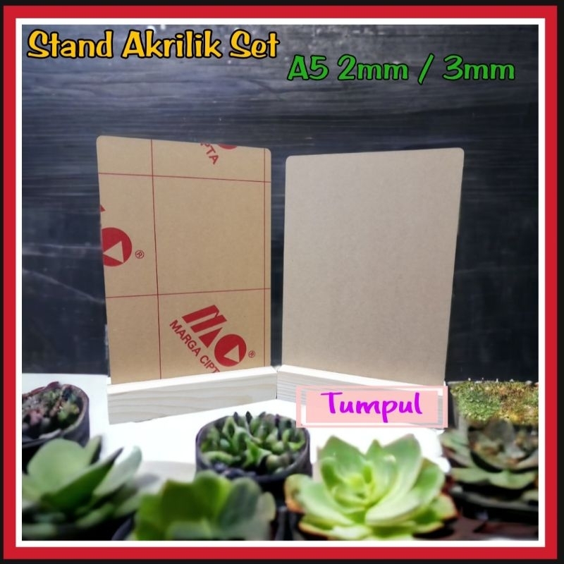Jual Akrilik Stand Kayu A5 / Akrilik 2MM A5 / Akrilik 3MM A5 | Shopee ...
