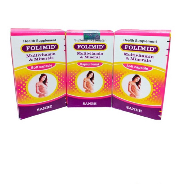 Jual FOLIMID 30KAPSUL MULTIVITAMIN DAN MINERAL IBU HAMIL | Shopee Indonesia