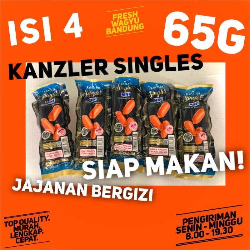 Jual KANZLER SINGLES MINI ISI 4 TINGGAL MAKAN Sosis Siap Makan Instan ...
