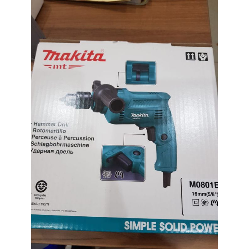 Jual MAKITA/ MT HAMMER DRILL M0801B/ BOR TANGAN LISTRIK 16MM | Shopee Indonesia