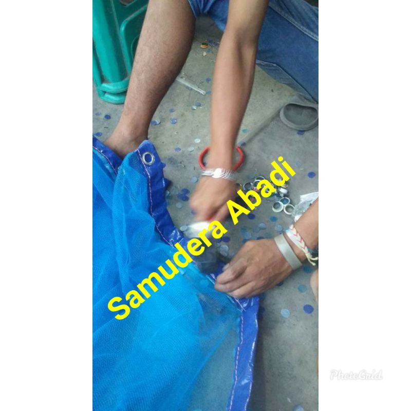 Jual Jaring proyek list terpal,jaring polynet pinggiran terpal, mata ...