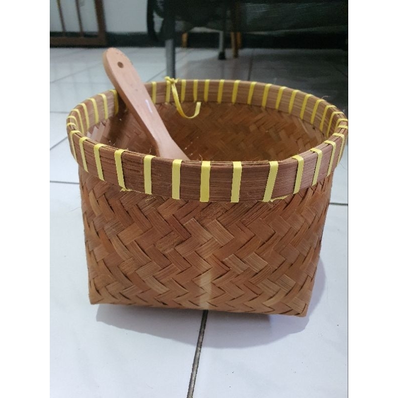 Jual Tumbu bakul nasi bambu free centong kayu | Shopee Indonesia