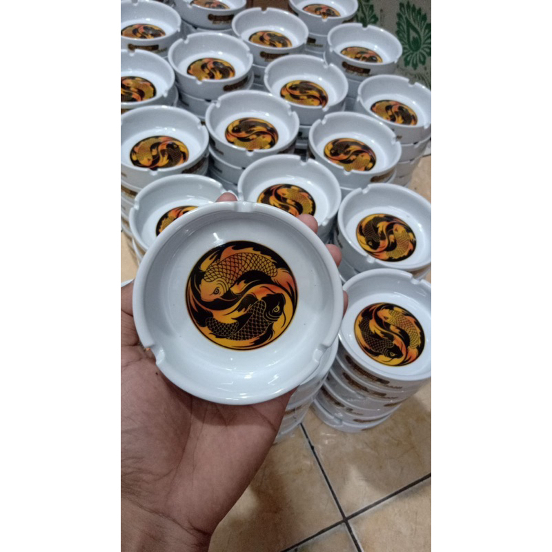 Jual Asbak keramik custom untuk promosi usaha event kampanye ecer dan ...