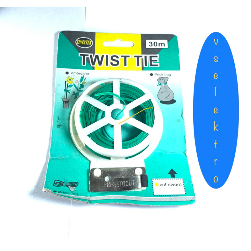 Jual TWIST TIE 30M MTR/CABLE PENGIKAT/KABEL POTONGAN/KAVEL TIS TIE ...