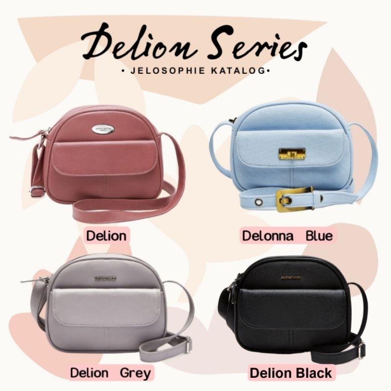 Jual TAS DELION DELONNA ARVENSIS BONITA PINK CREAM NAVY BLACK SOPHIE ...