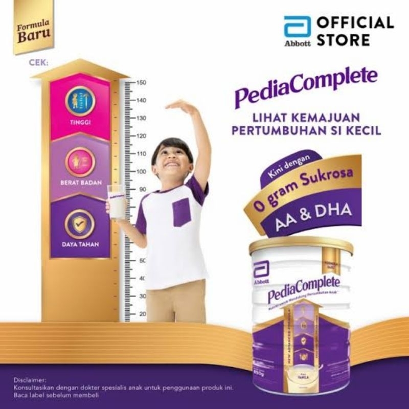 Jual Pediasure Complete Vanila 850G / PEDIA 850 GRAM / PEDIACOMPLETE | Shopee Indonesia