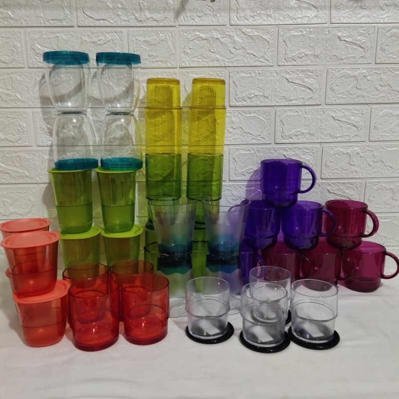 Jual Aneka Tumbler Tupperware clasy cristaline glass deluxe tumbler ...