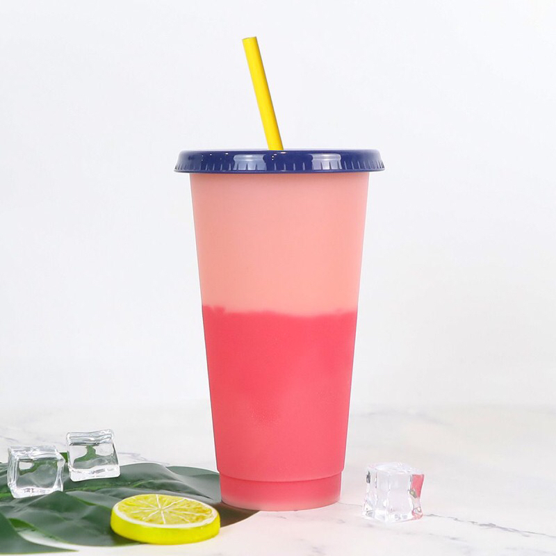 Jual Ready Tumbler Berubah Warna Colour Reusable Cup Color Changing ...