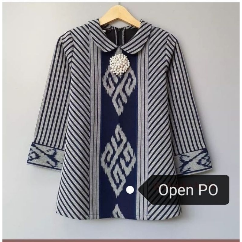 Jual blouse tenun wanita lengan panjang - atasan tenun wanita | Shopee Indonesia