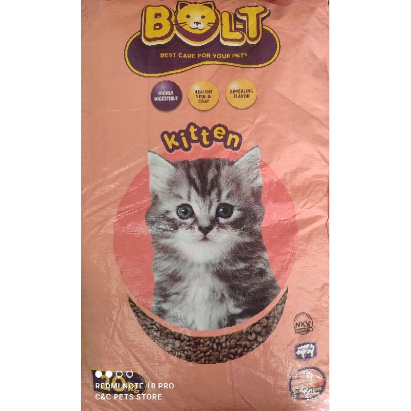 Jual Bolt Kitten Salmon kemasan karung 20 kg pakan untuk kucing ...