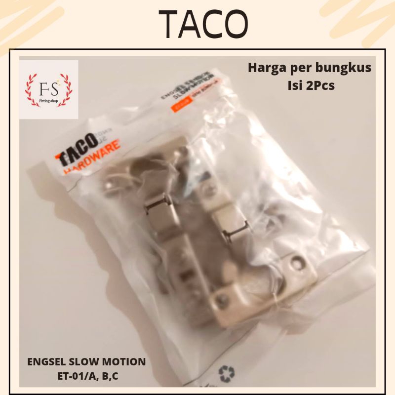 Jual Engsel Sendok Taco Slow-Motion ET-01/A,B,C // isi 2Pcs | Shopee ...