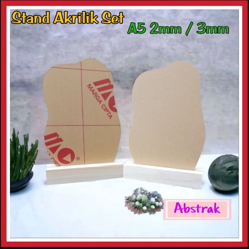 Jual Akrilik Stand Kayu A5 / Akrilik 2MM A5 / Akrilik 3MM A5 | Shopee ...