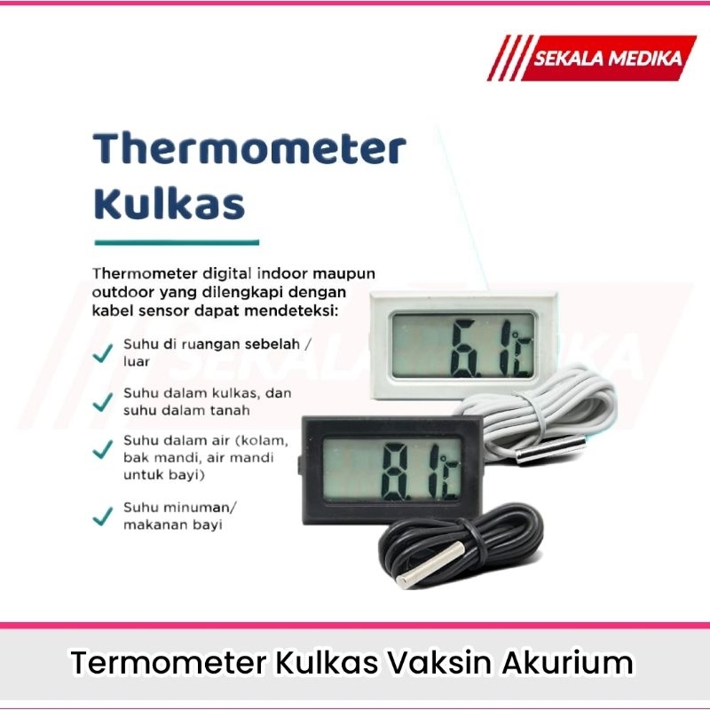 Jual Thermometer Kulkas Digital Termo Akurium Termometer Ruang ...