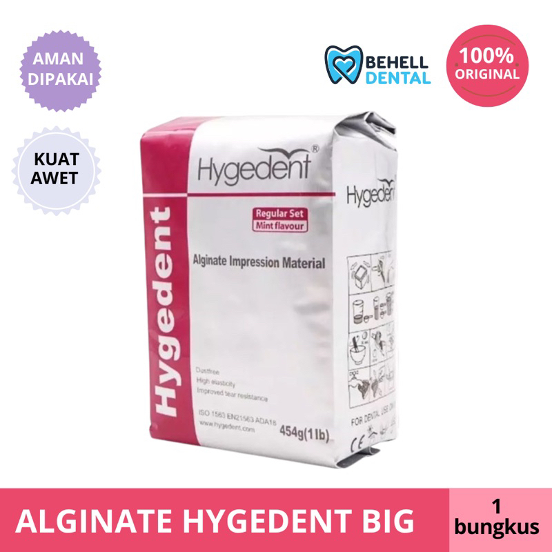 Jual FREE BUBBLE - ALGINAT HYGEDENT NORMAL SET REGULER ALGINATE RASA MINT REGULER BAHAN CETAK ...