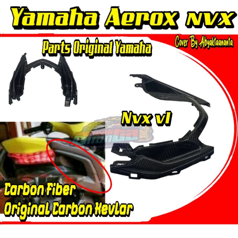 Jual Cover Tail 2 Aerox Nvx V1 Karbon Kevlar Karbon Fiber Parts ...