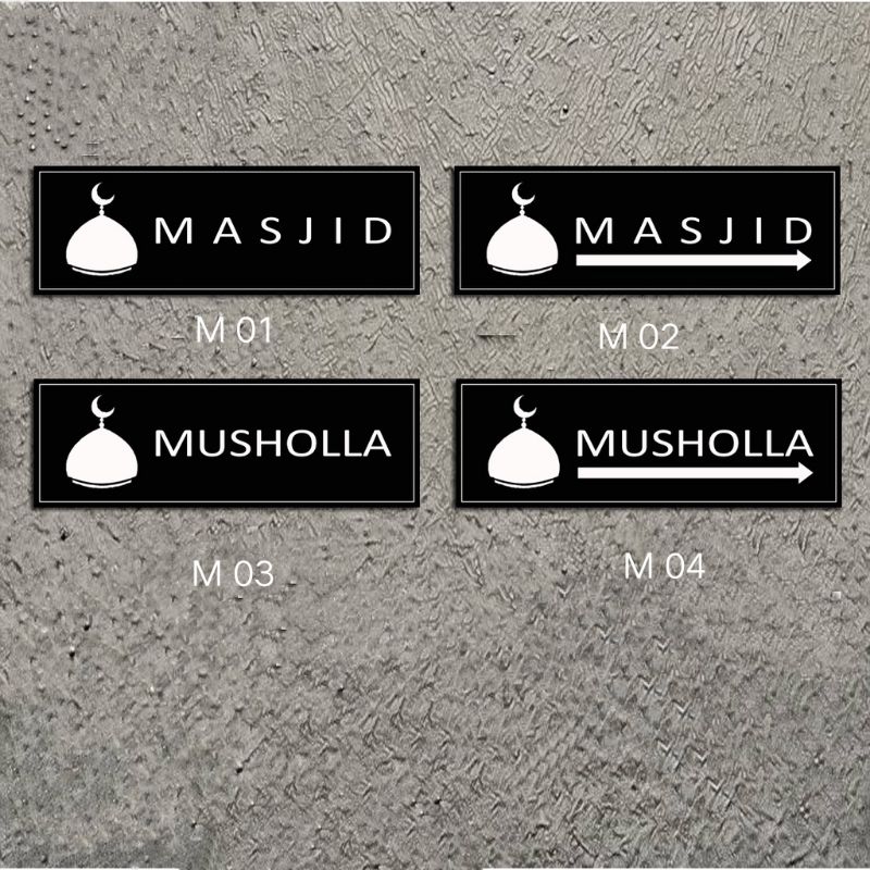 Jual SIGN AKRILIK MASJID / MUSHALLA / TEMPAT WUDHU | Shopee Indonesia