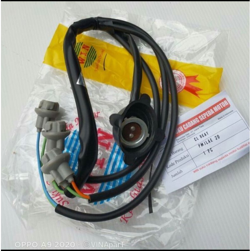 Jual fiting pitting lampu beat karbu kabel lampu depan beat soket lampu ...