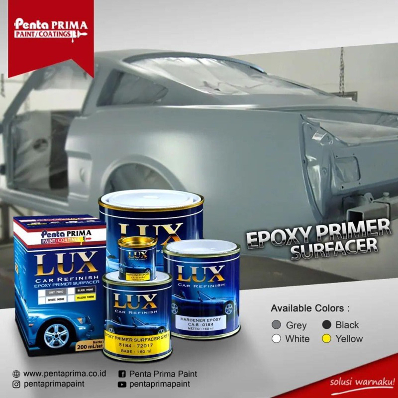 Jual Penta Lux Epoxy Primer Surfacer Epoksi 200ml Poksi poxy dasaran ...