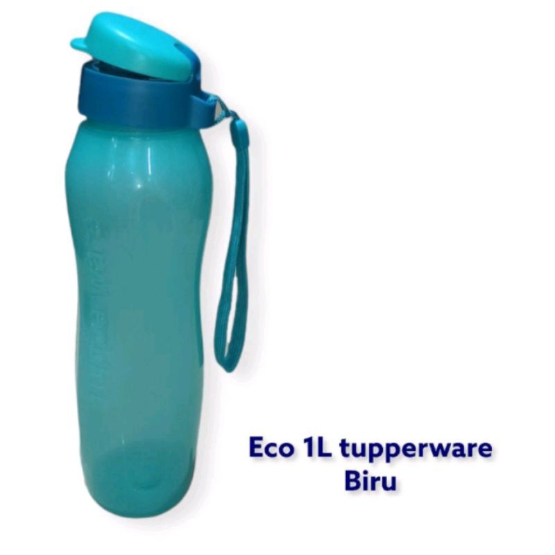 Jual Tupperware botol minum botol eco 1 liter Tupperware botol tutup flip | Shopee Indonesia