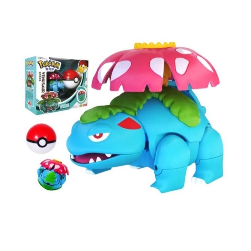 Jual READY STOCK pokemon deformation robot pikachu pokeball figure ...