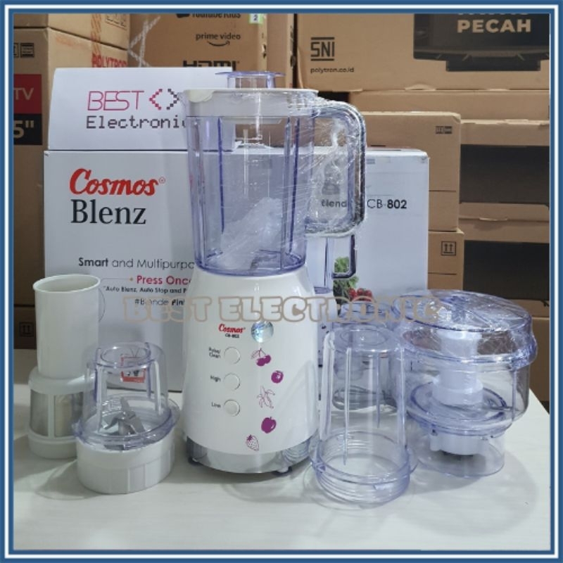 Jual Cosmos CB-802 Blender Plastik Multifungsi 5in1 (1.2 Liter) CB802 ...