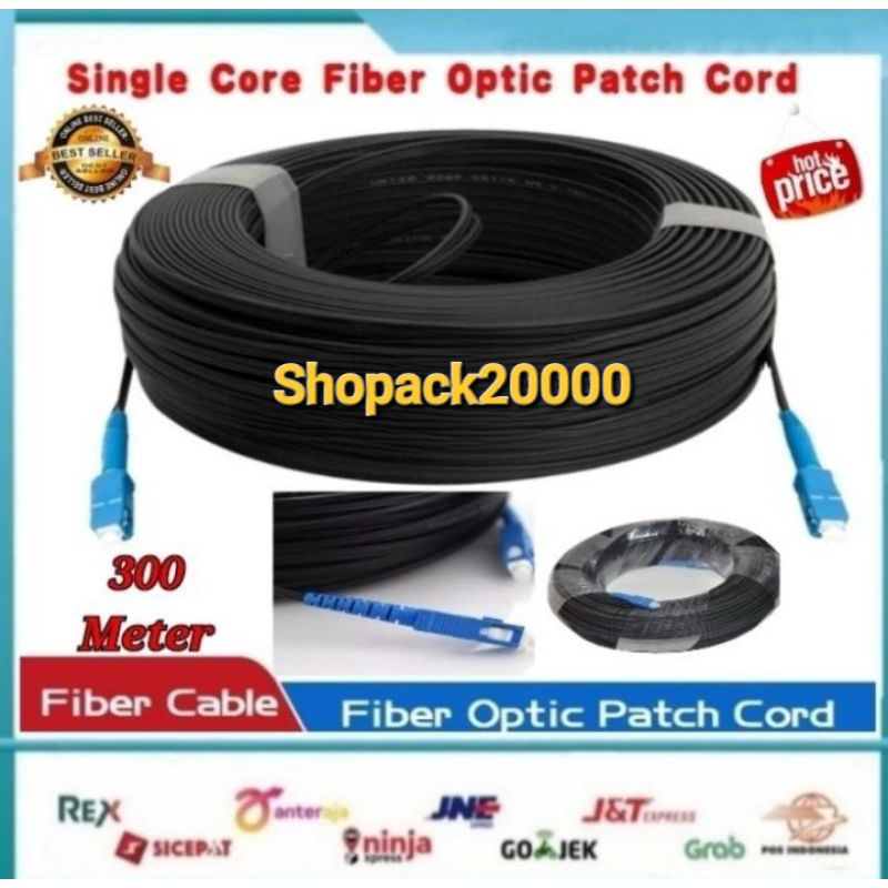 Jual Cable Fiber Optic SC SC UPC 300 Meter Single Mode Simplex 1Core ...
